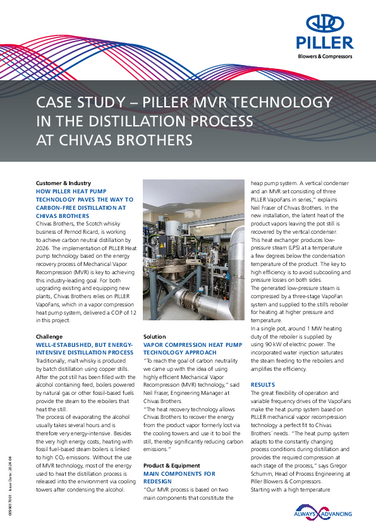 案例研究 | Piller 鼓风机和压缩机