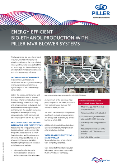 案例研究 | Piller 鼓风机和压缩机